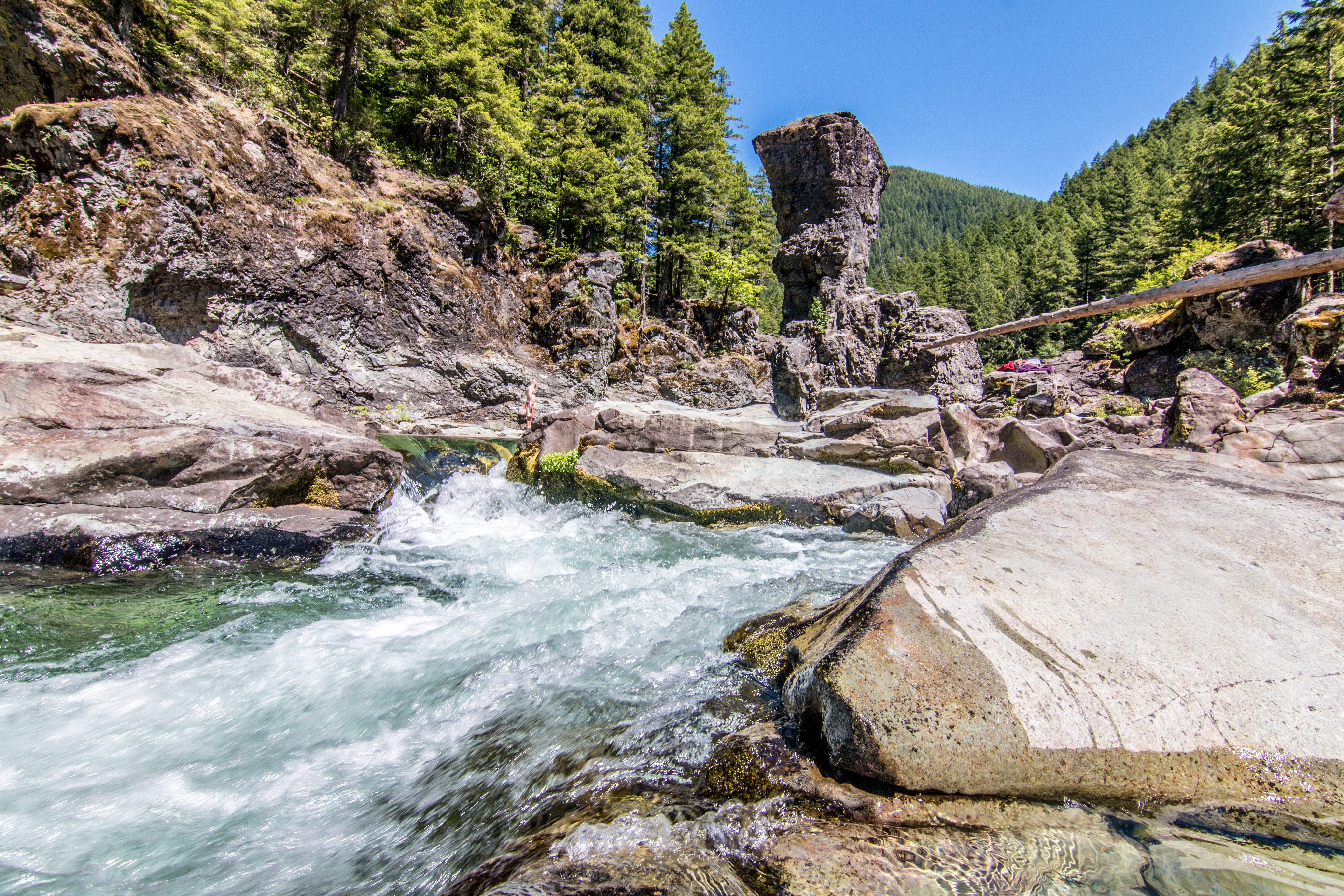 Swim at Three Pools, Lyons, Oregon