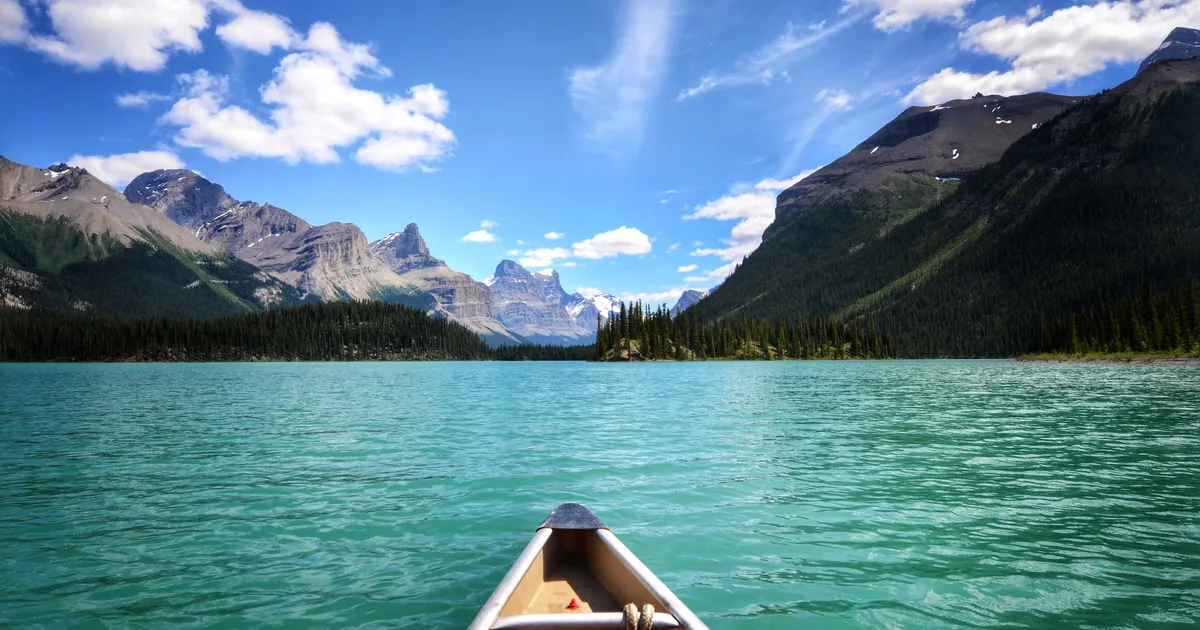 Camp at Maligne Lake, Maligne Lake Lodge