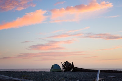 Camp at First Beach, First Beach, La Push