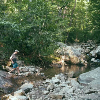 Swim at Arnold Valley Pool, Petites Gap
