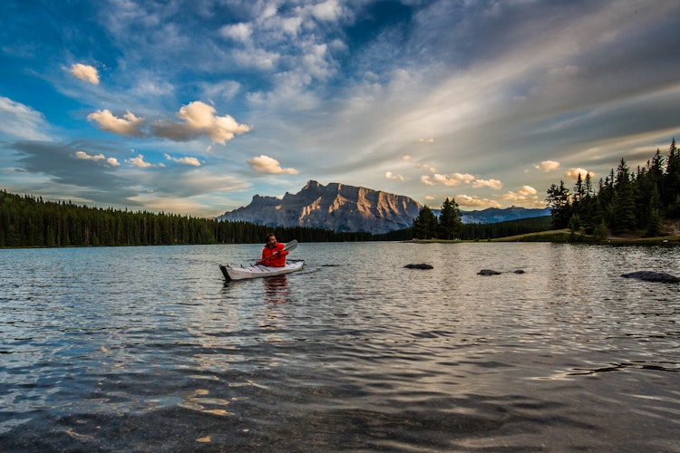 Kayak Two Jack Lake, Canada
