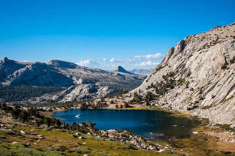 Backpack to Fletcher Lake and Summit Vogelsang Peak, Yosemite