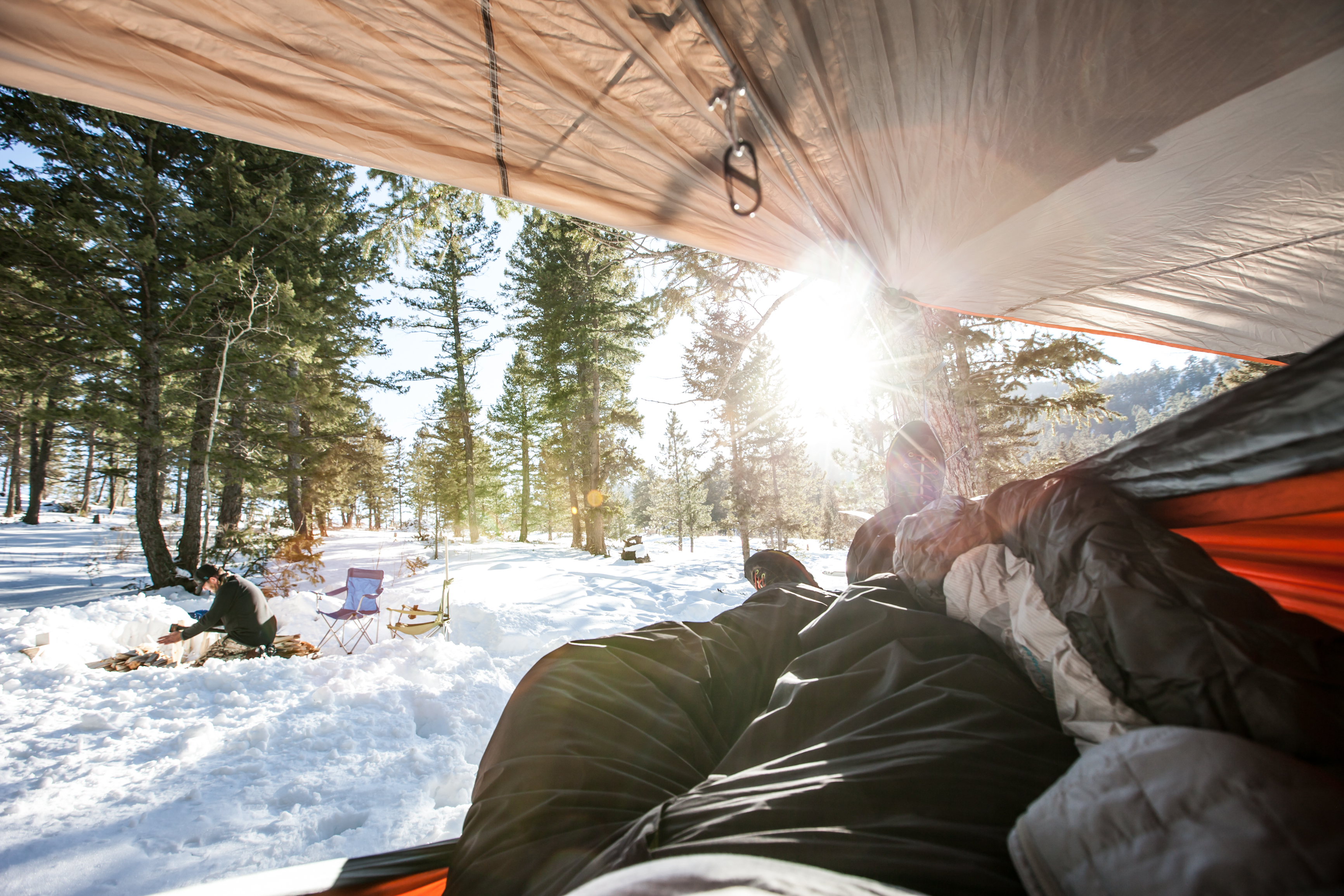 Winter Camp Near Coulson Gulch, Lyons, Colorado