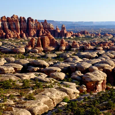 Hike Chesler Park and Joint Trails, Canyonlands NP, Soda Spring