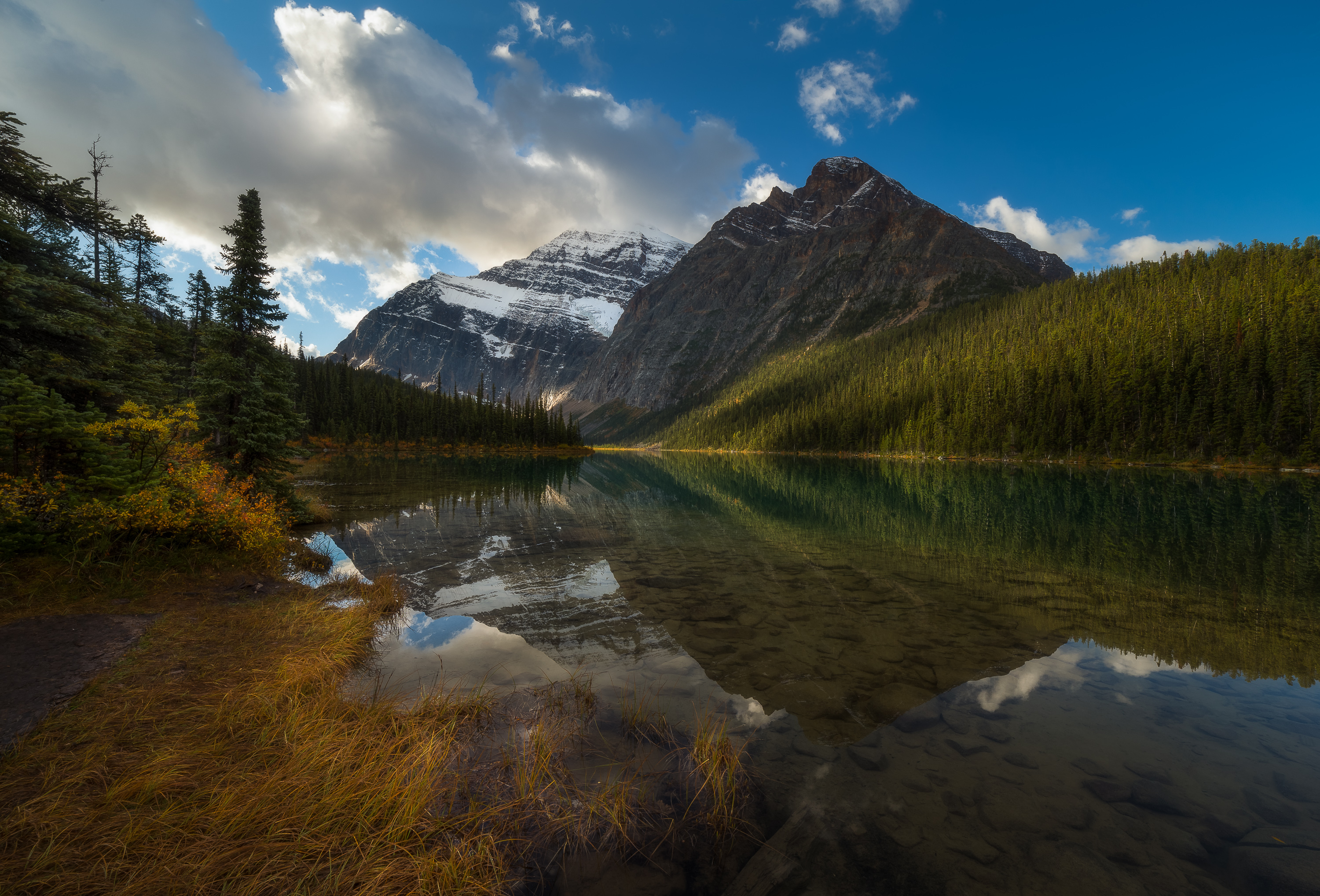 Explore Cavell Lake In Jasper National Park, Jasper, Alberta