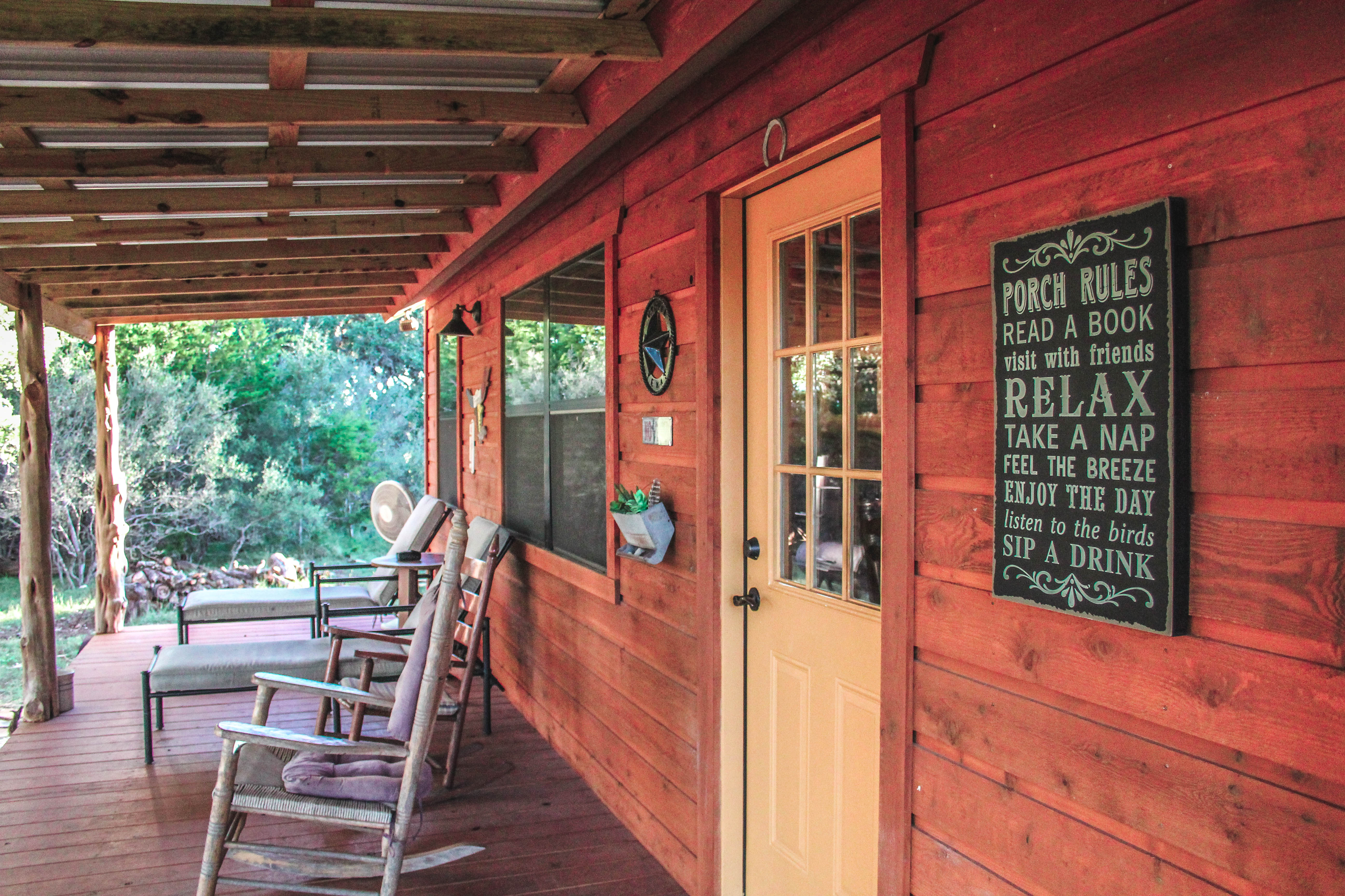 Camp out at Four Sisters Ranch Cabin, Utopia, Texas