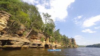 Kayak the Wisconsin River in the Dells, Wisconsin River, Wisconsin Dells