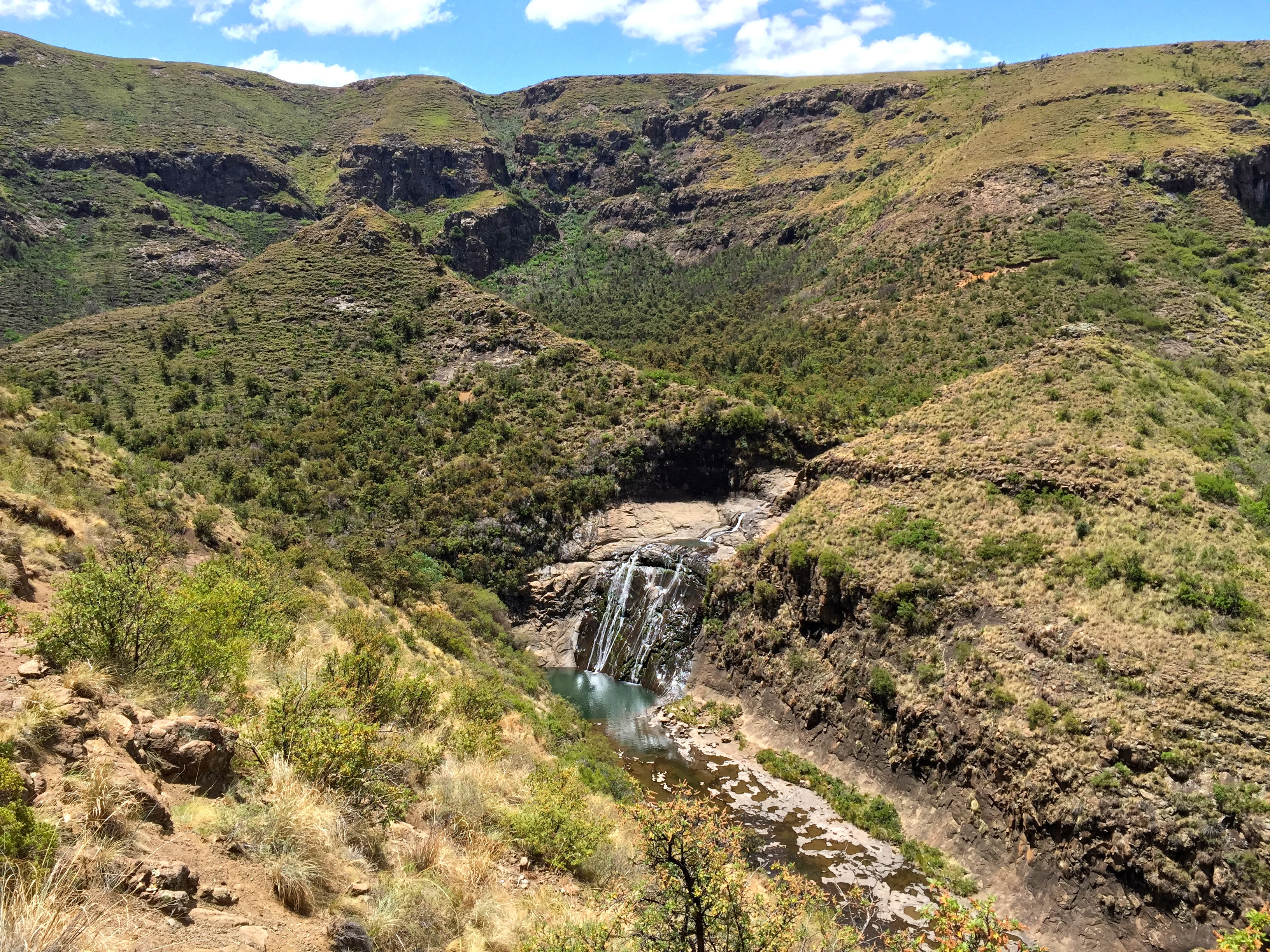 Photos: Hike to Qiloane Falls, God Help Me Pass, Lesotho