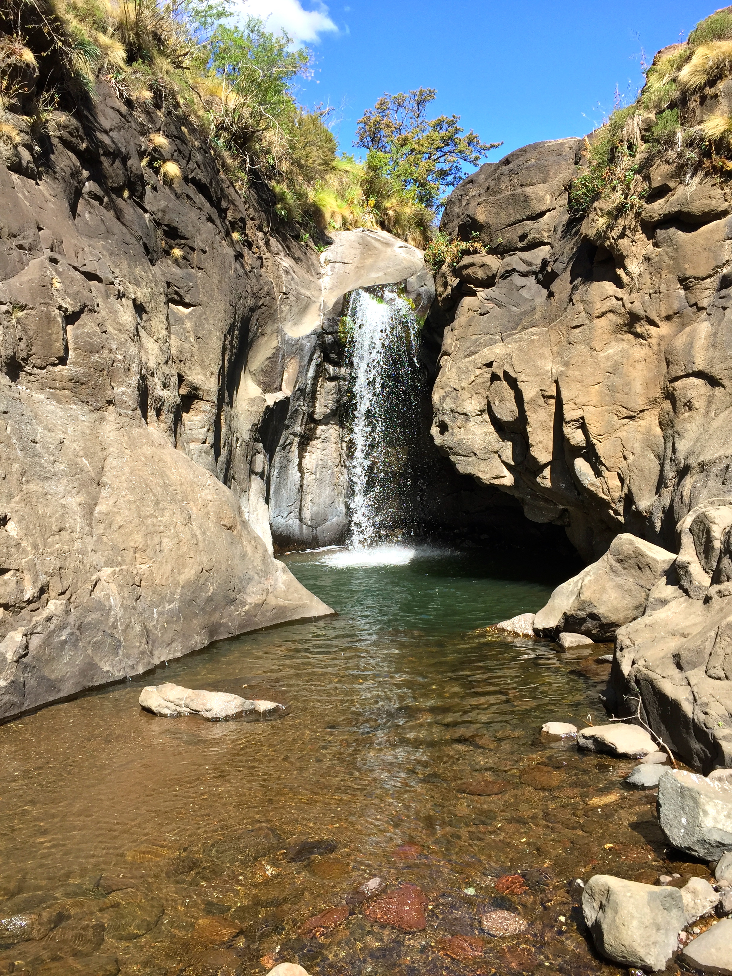 Photos: Hike to Qiloane Falls, God Help Me Pass, Lesotho
