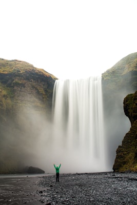 Hike to the Falls above Skógafoss, Skógafoss, Iceland