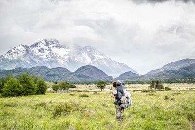 Backpack Torres Del Paine's "O" Circuit , O Circuit, Torres Del Paine NP