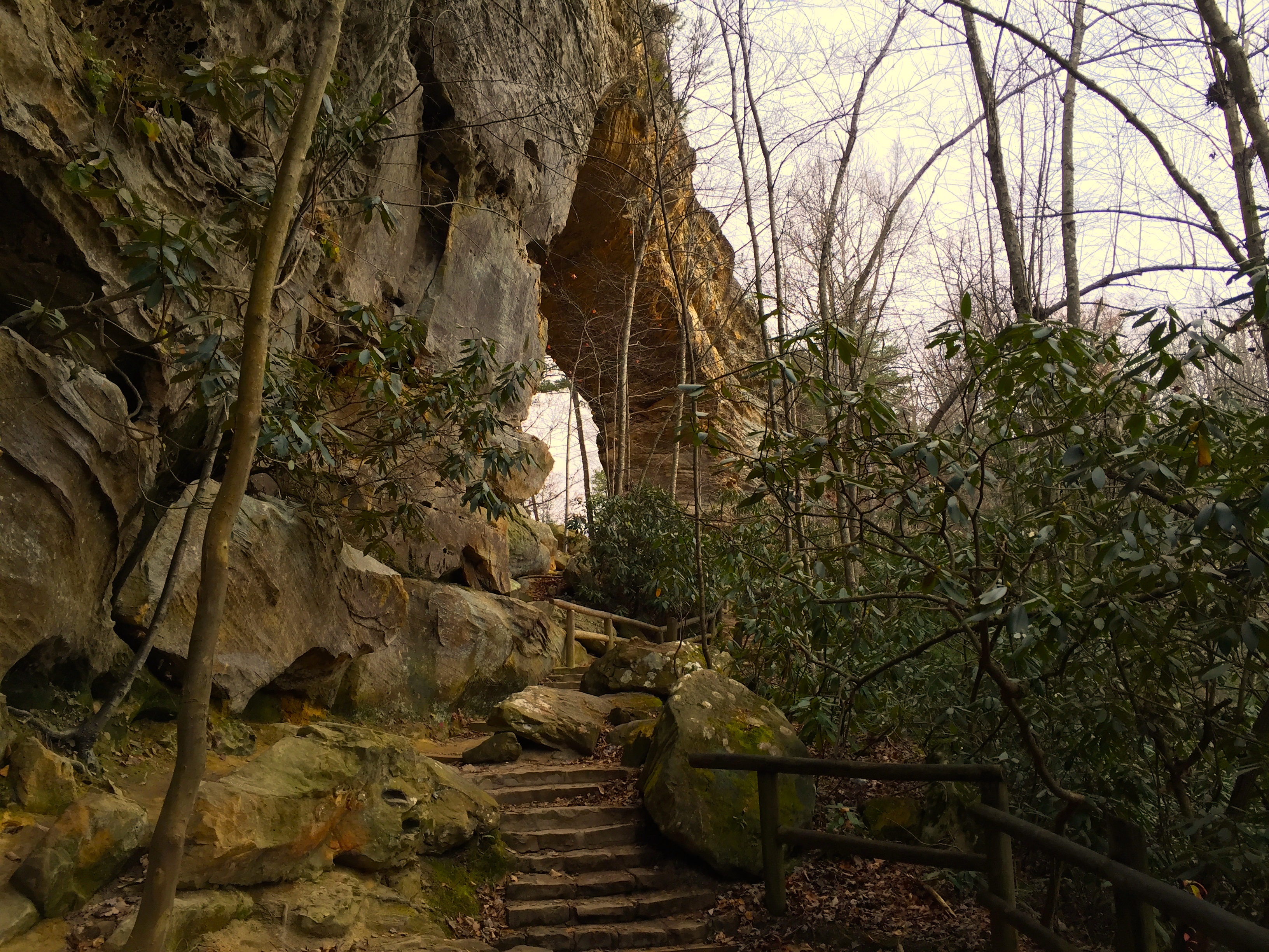Hike to Natural Bridge and Battleship Rock, Slade, Kentucky