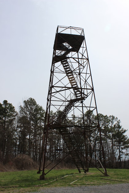 Climb Up the Trigg Observation Tower, Simpson, Illinois