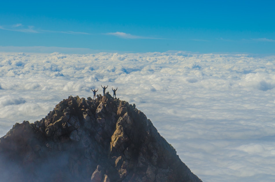 Summit Mt. Taranaki, Egmont National Park, New Zealand