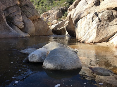 Hike to the Romero Pools, Romero Canyon Trail