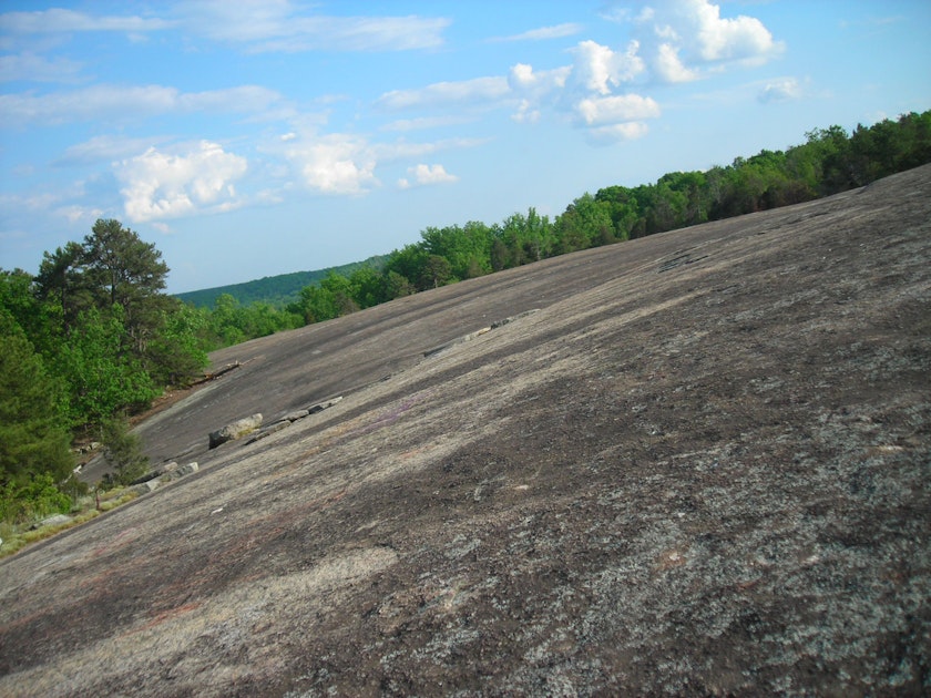 Hiking through Forty Acre Rock Heritage Preserve, Forty Acre Rock ...
