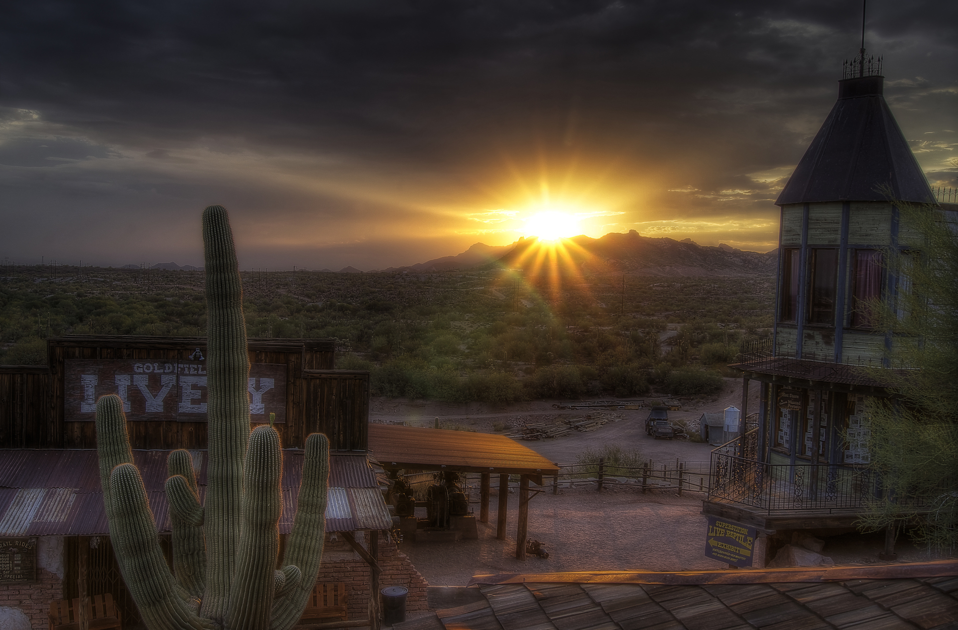 Catch a Sunset at Goldfield Ranch, Apache Junction, Arizona