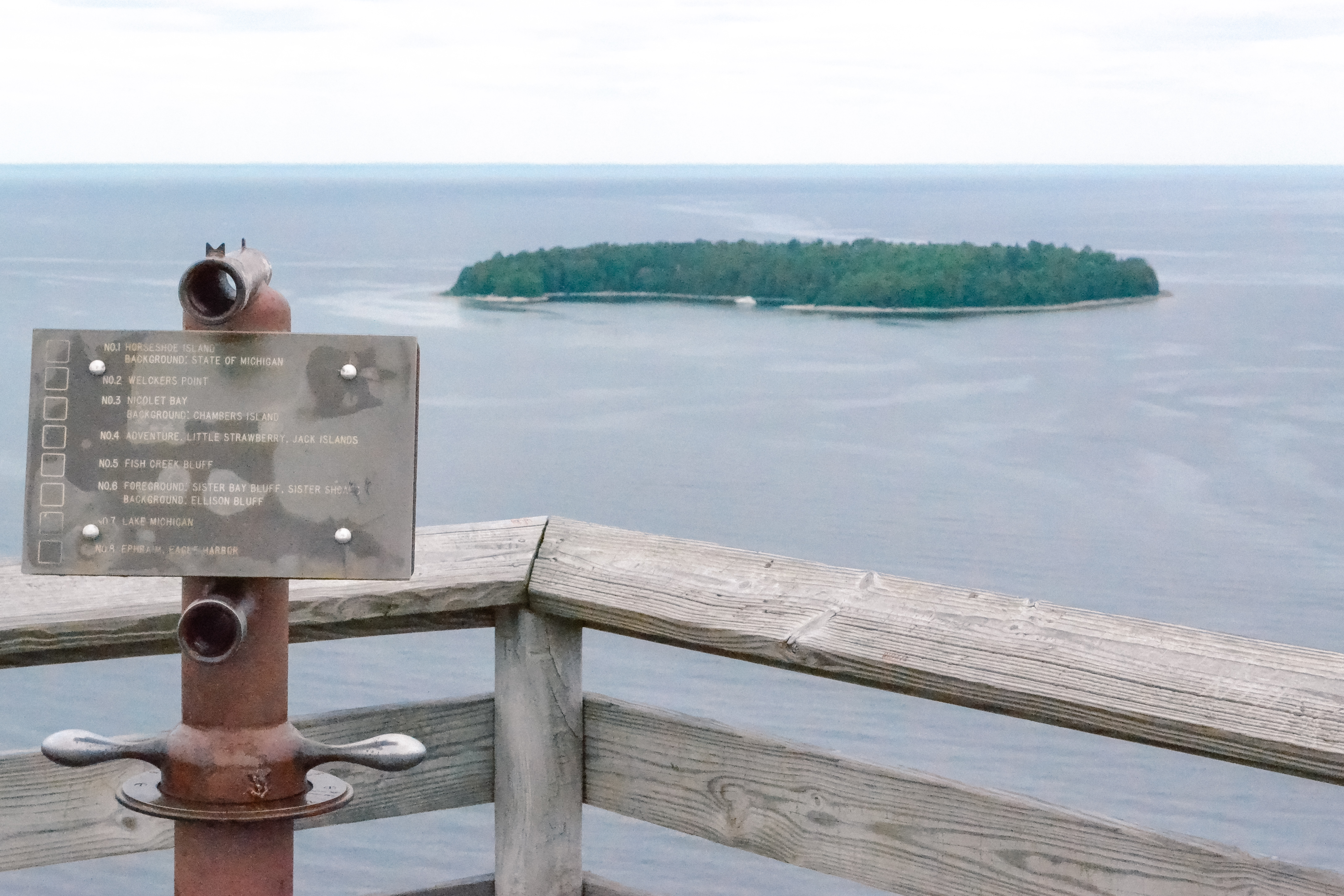 Climb Eagle Tower in Peninsula State Park, Fish Creek, Wisconsin