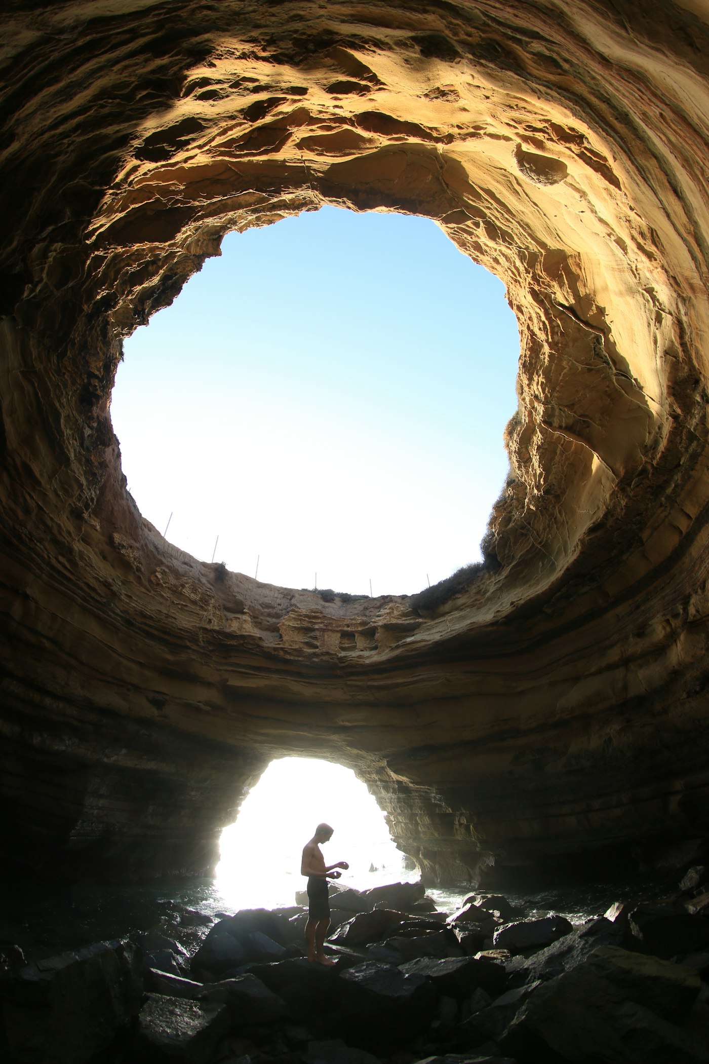 Photo of Explore Sunset Cliffs Open Ceiling Cave