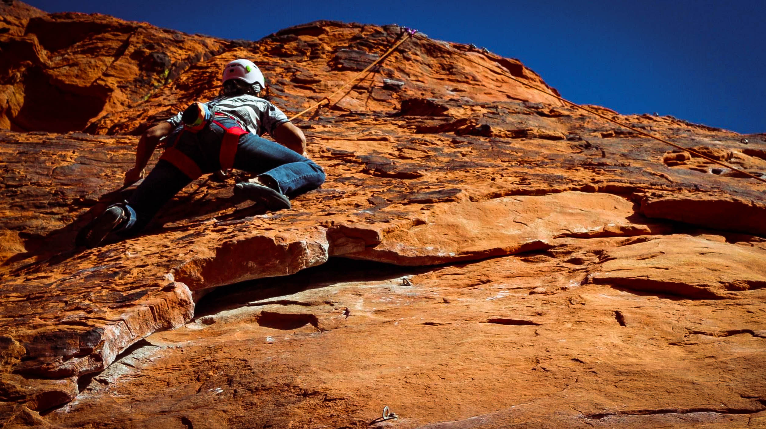 Rock Climb the Black Corridor, Las Vegas, Nevada