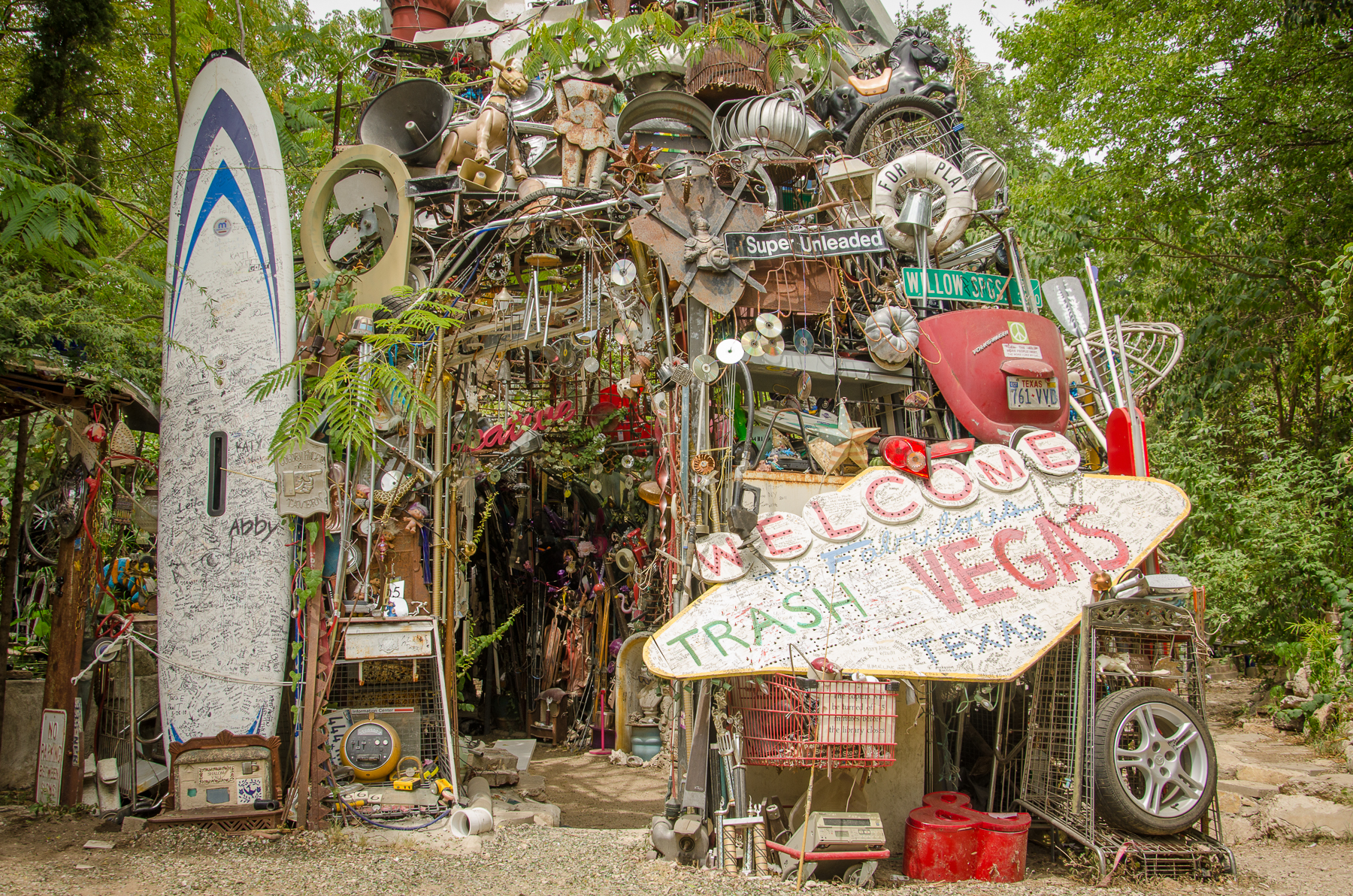 Visit the Cathedral of Junk, Austin, Texas