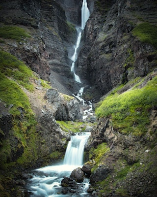 Hike to Valagil Waterfall, Seljalandsdalur