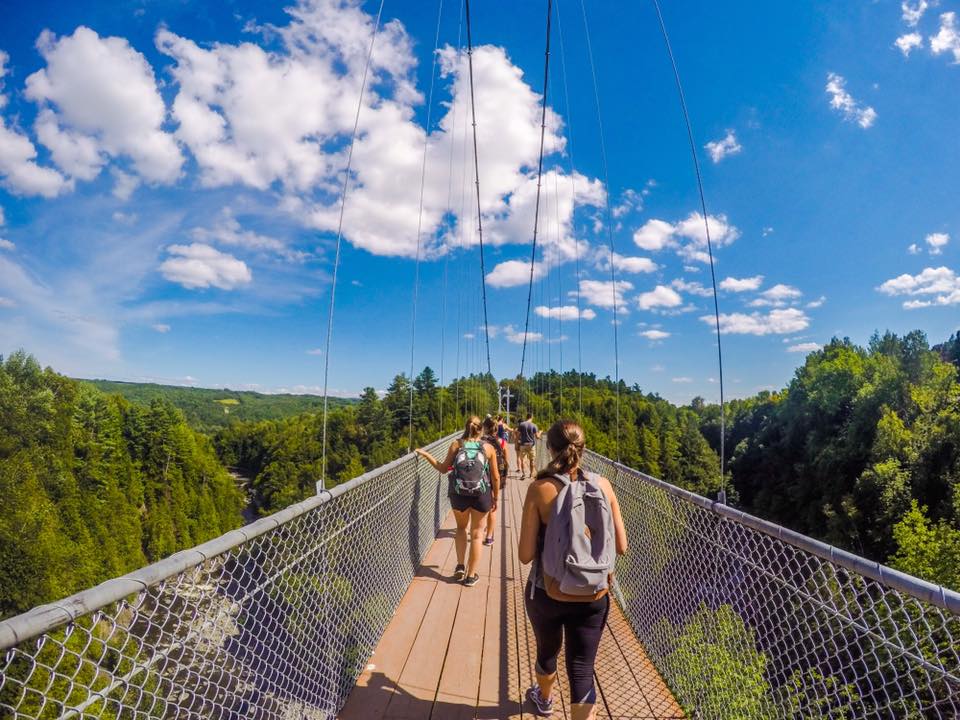 Hike the Parc de la Gorge de Coaticook Yellow Trail, Coaticook, Québec