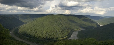 Photograph Grandview Overlook in the New River Gorge, Grandview Overlook