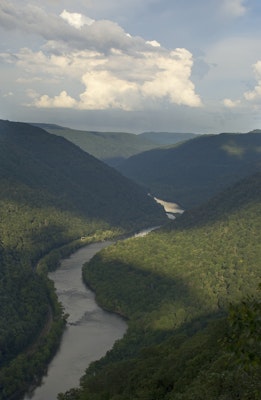 Photograph Grandview Overlook in the New River Gorge, Grandview Overlook