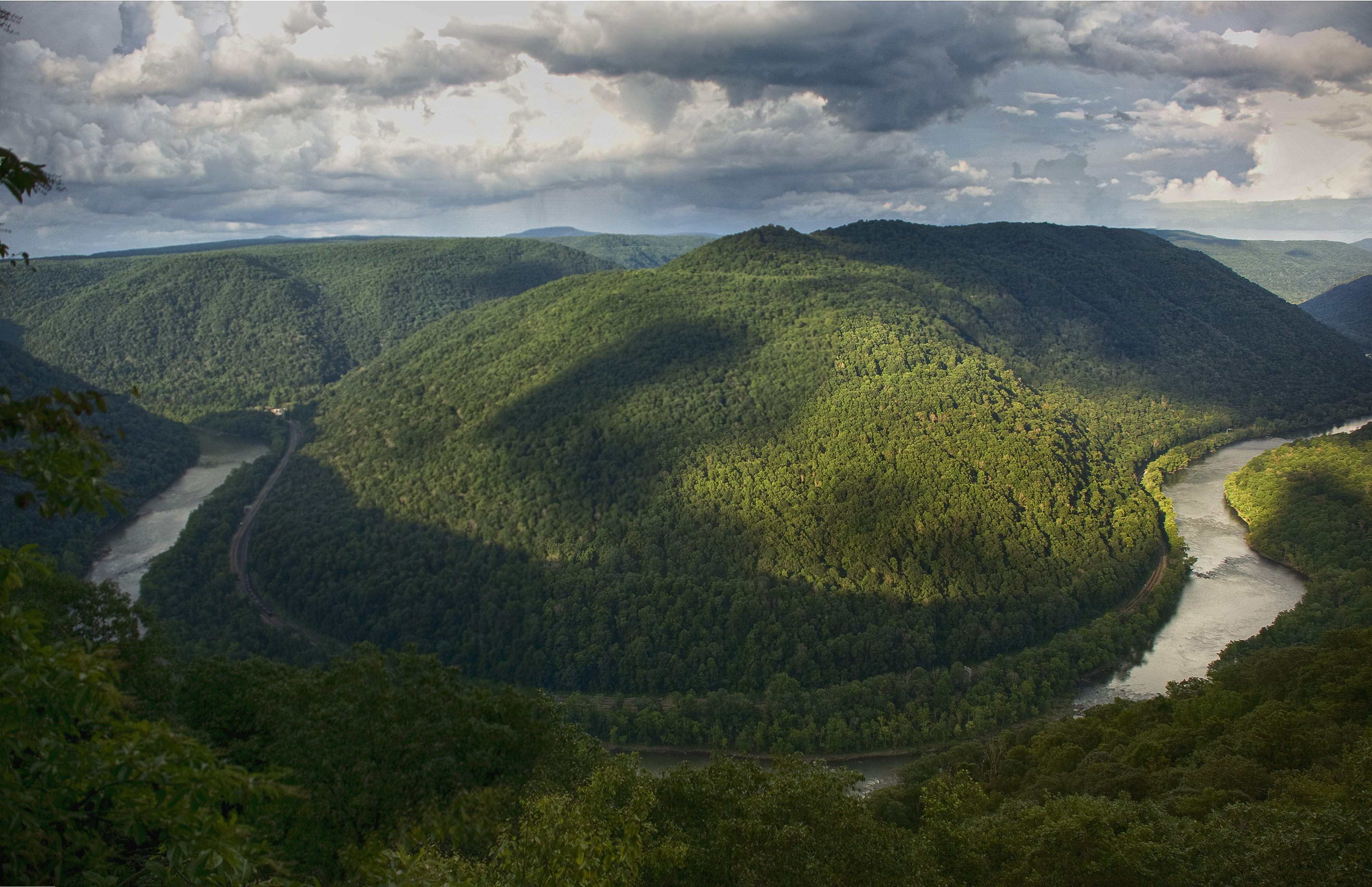 Grandview Overlook in the New River Gorge, Beaver, West Virginia