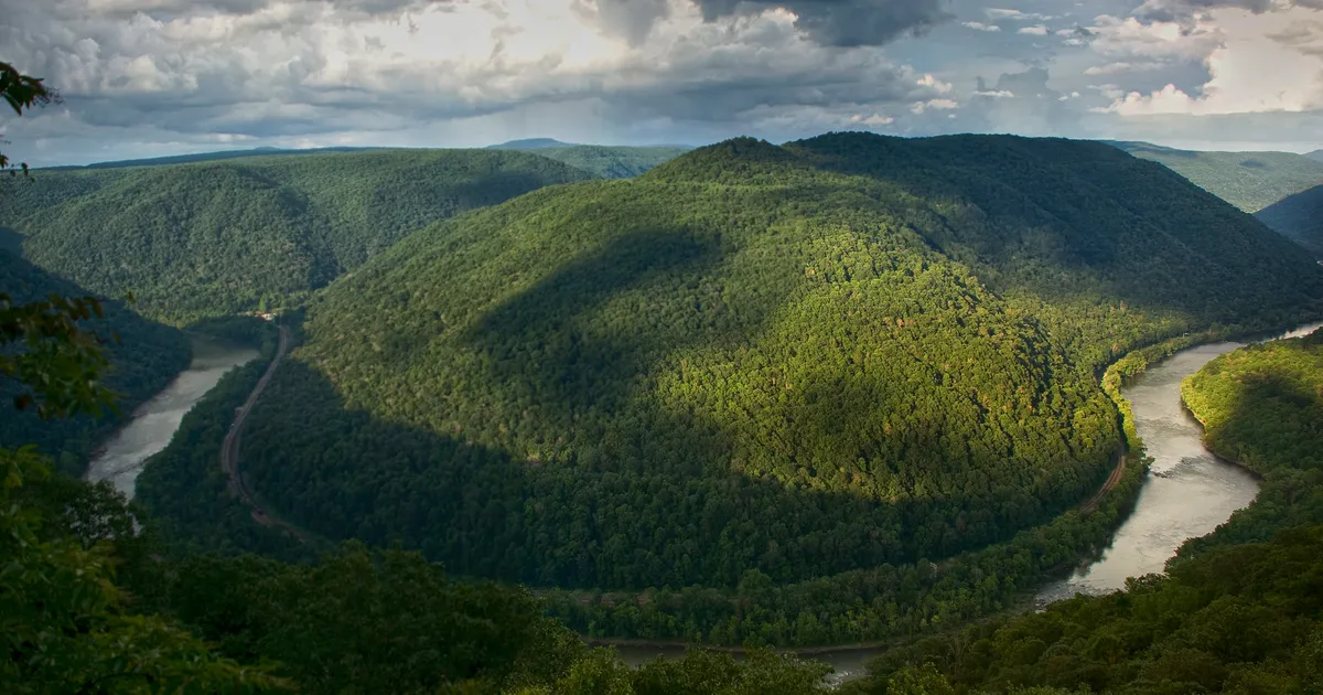 Photograph Grandview Overlook in the New River Gorge, Beaver, West Virginia