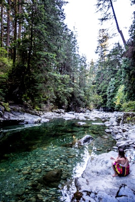 Swim at the Lynn Canyon Swimming Hole, Inter River Park