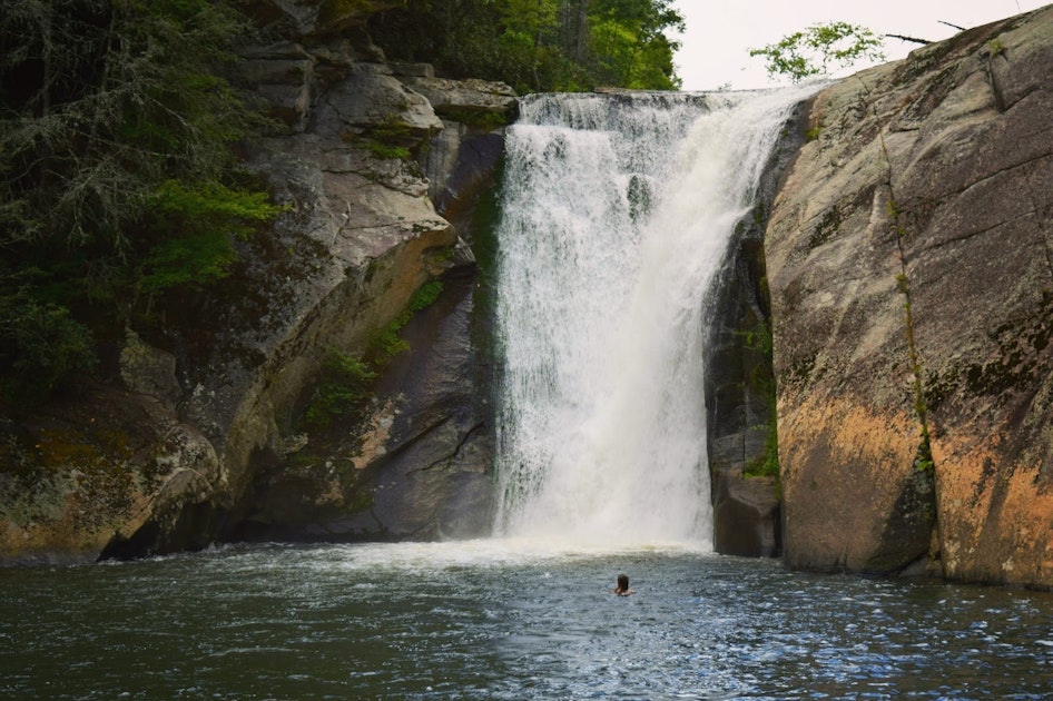 Swim in Elk River Falls, Elk River Falls Parking, NC