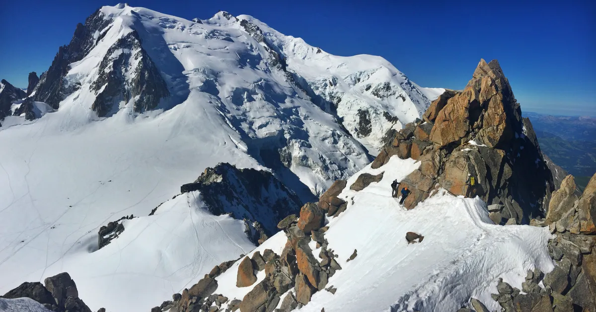 Climb the Aiguille du Midi-Plan Traverse, France