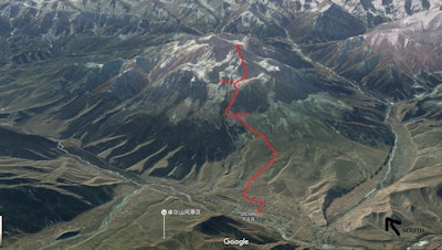 Climb Ox Heart Mountain, Qilian Town