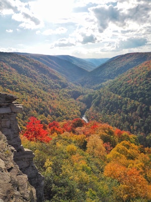 Hike to Lindy Point in Blackwater Falls State Park, Lindy Point Parking Lot