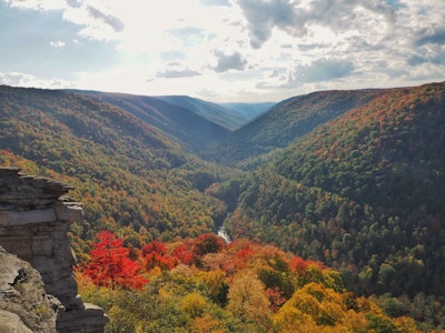 Hike to Lindy Point in Blackwater Falls State Park, Lindy Point Parking Lot