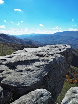 Hike to Chimney Rock in the Monongahela National Forest, West Virginia