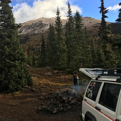 Camp at Jones Pass, Jones Pass Road