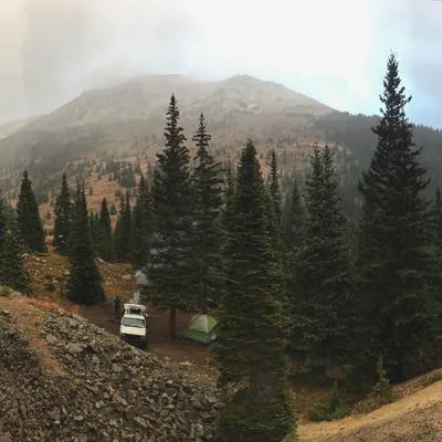 Camp at Jones Pass, Jones Pass Road