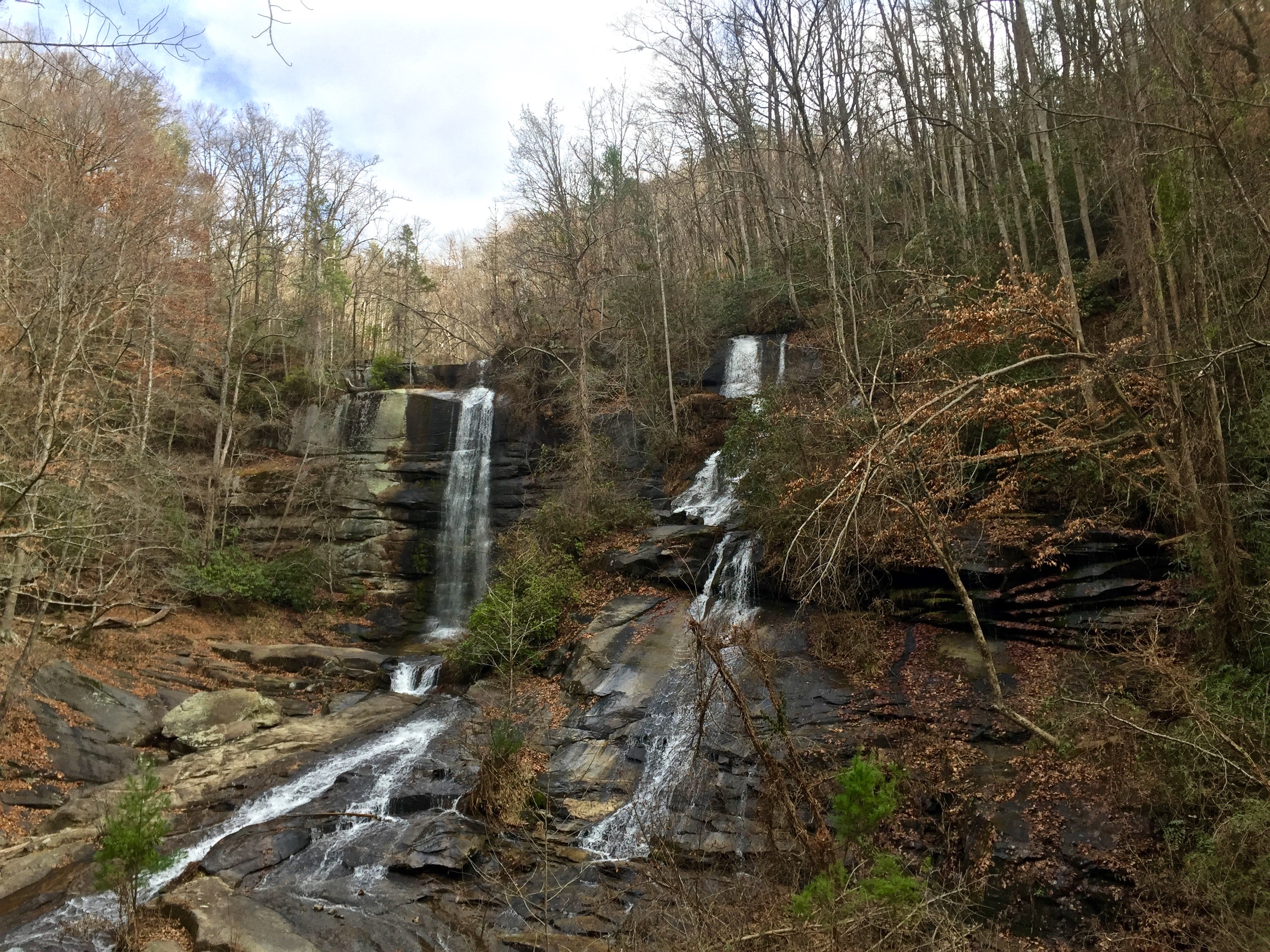 Hike to Twin Falls, SC, Sunset, South Carolina