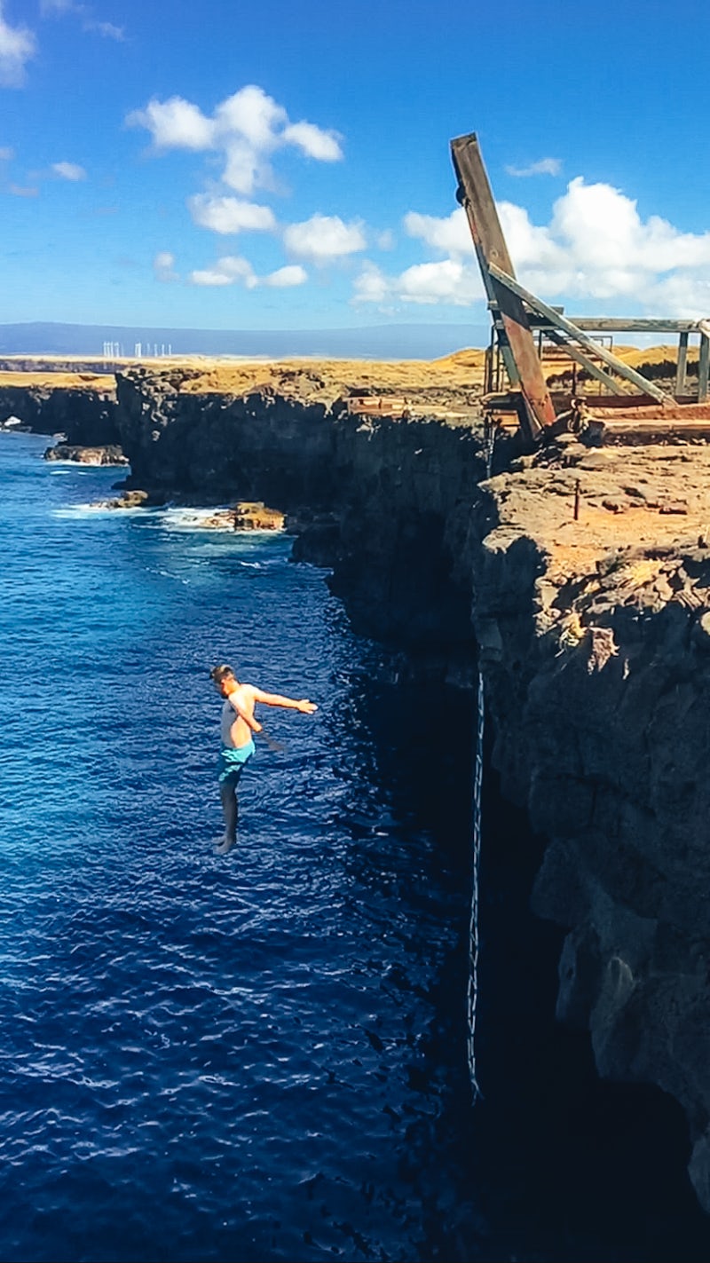 Photo of Cliff Jump from Hawaii's South Point