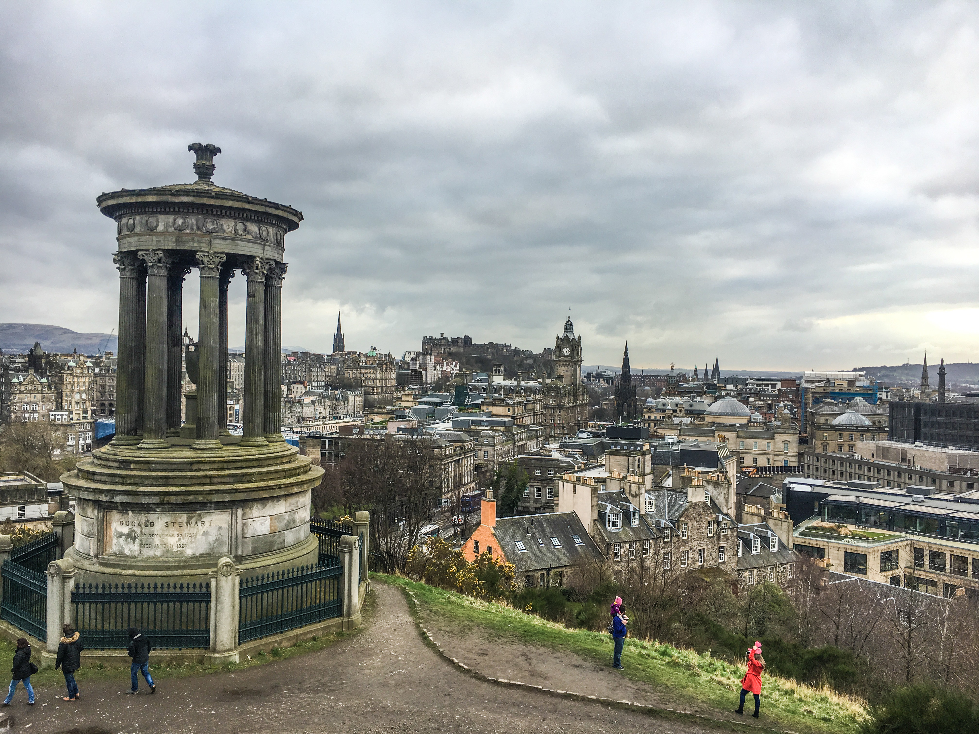 Hike Up Calton Hill, Edinburgh, United Kingdom