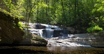 Kayak to Lake Allatoona Waterfall, Olde Rope Mill Park