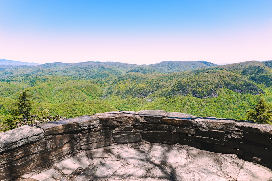 Take in the View at the Chestoa View Overlook, Linville, North Carolina