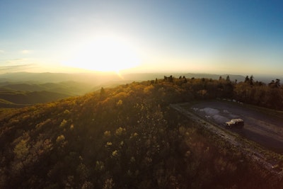 Camp at Unaka Mountain Overlook, Unaka Mountain Overlook