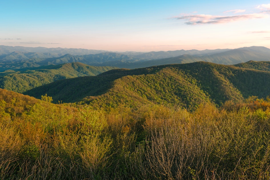 Camp at Unaka Mountain Overlook, Unicoi, Tennessee