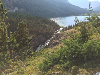 Backpack to Poia Lake, Glacier NP, Apikuni Falls Trailhead