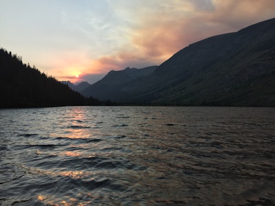 Backpack to Poia Lake, Glacier NP, Apikuni Falls Trailhead
