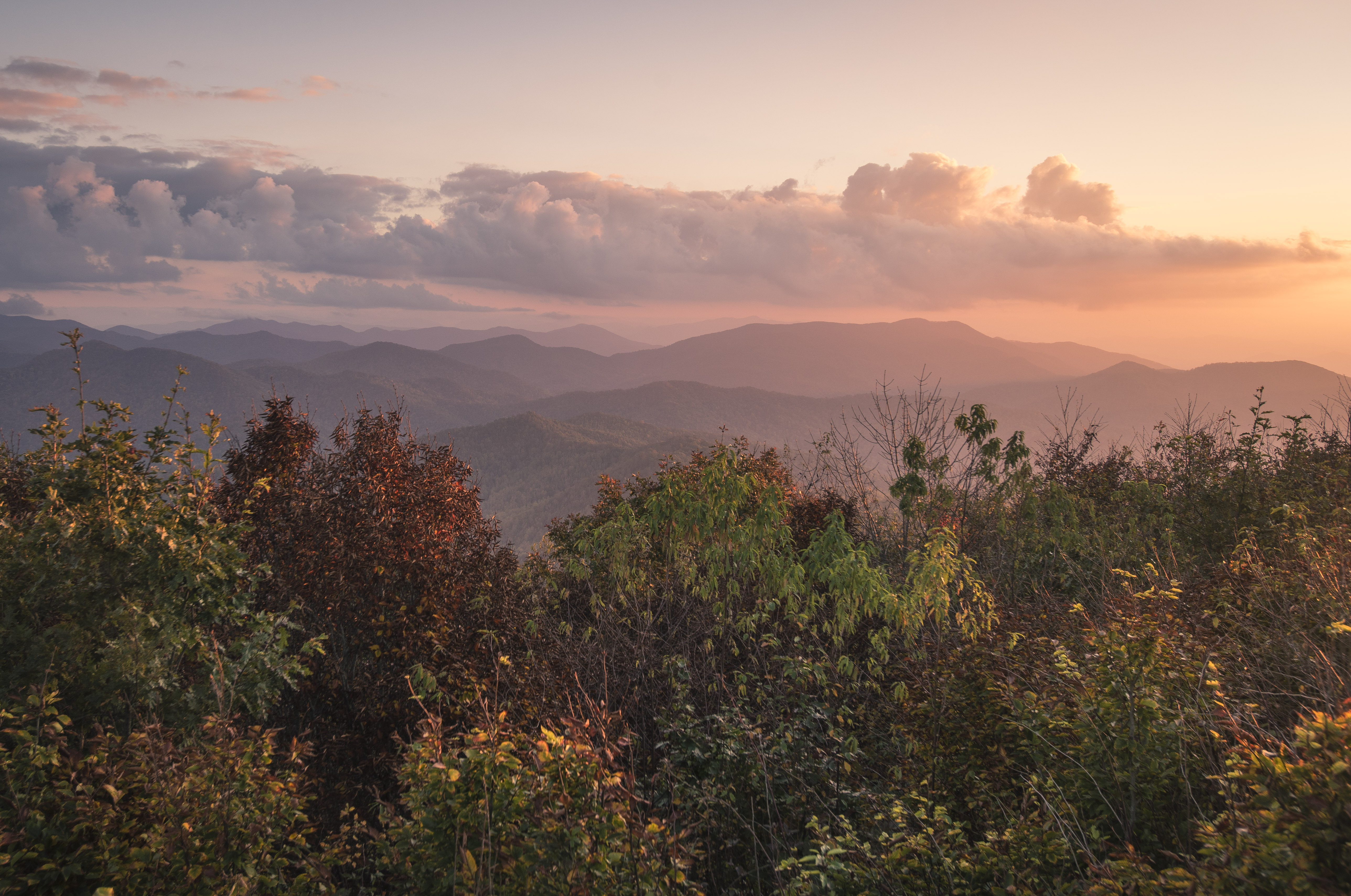 Siler Bald from Wayah Gap, Franklin, North Carolina